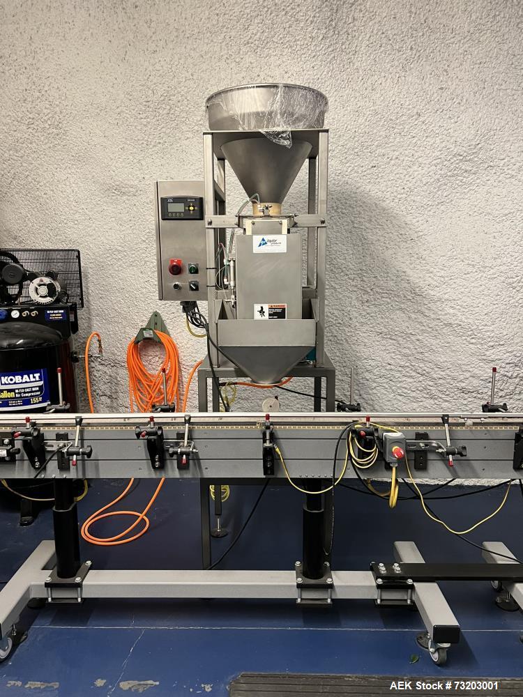 Great Condition, Used Indexing Conveyor and Labeling Line. Includes i