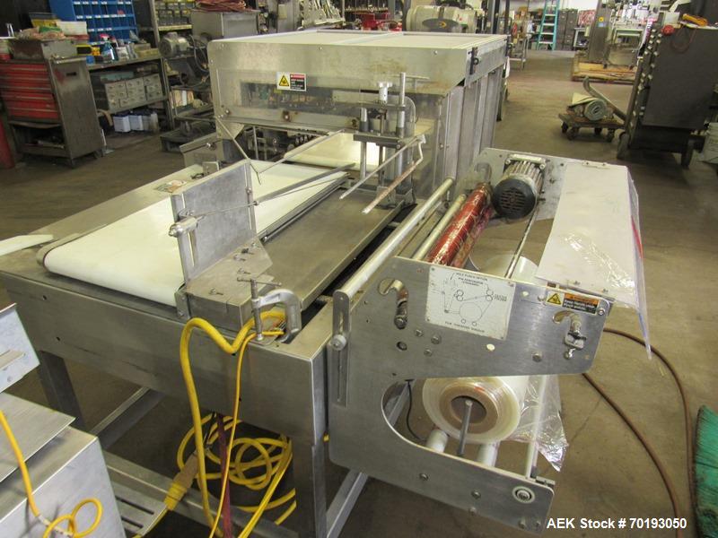 UsedShanklin A26ADA L-Bar Sealer and T7H SST Shrink Tunnel; capable o