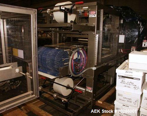 Used Arpac Model 104-CM-20 in-line bundling system with 3-lane infee