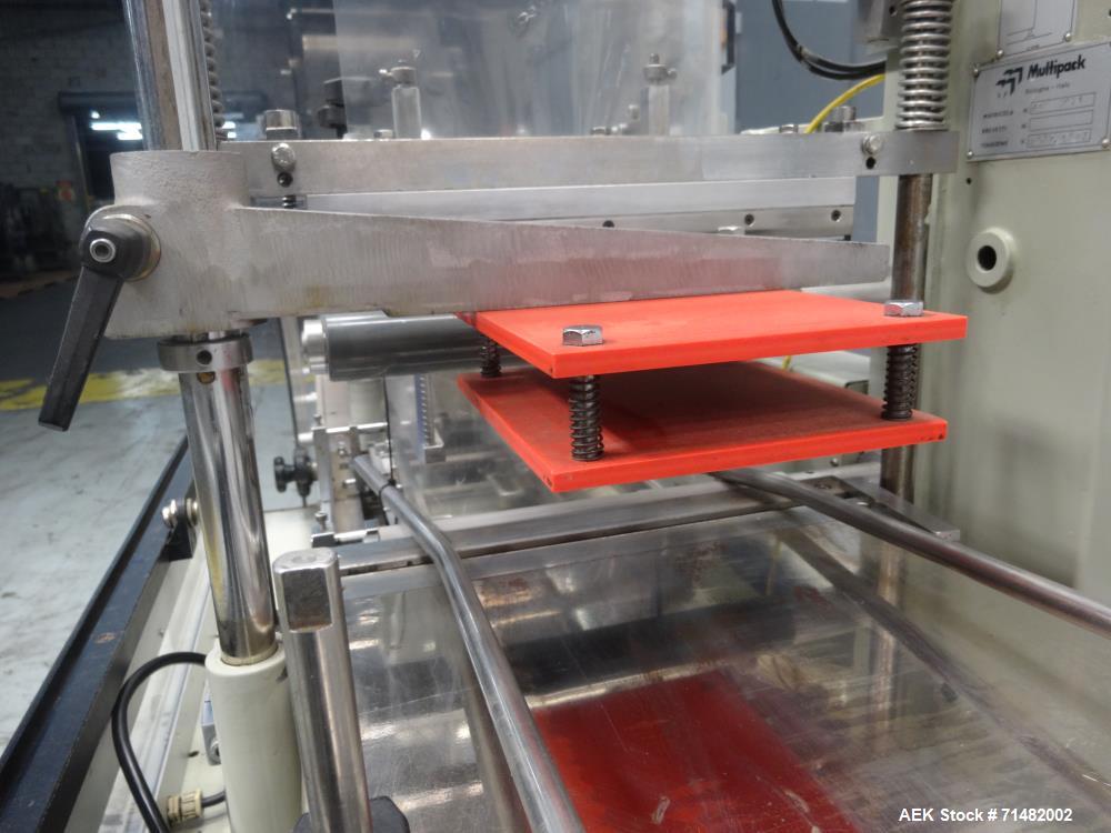 Used Multipack Model F-40 Stretch Wrapper/Shrink Bundler. Machine is