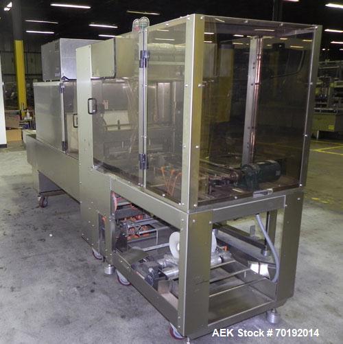 Used Poly Pack Model PH16 Stainless Steel Shrink Bundler. Machine is