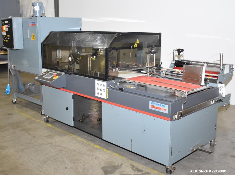 Used Shanklin Trimph TR-2 Horizontal Side Seal Shrink Wrapper with Sh
