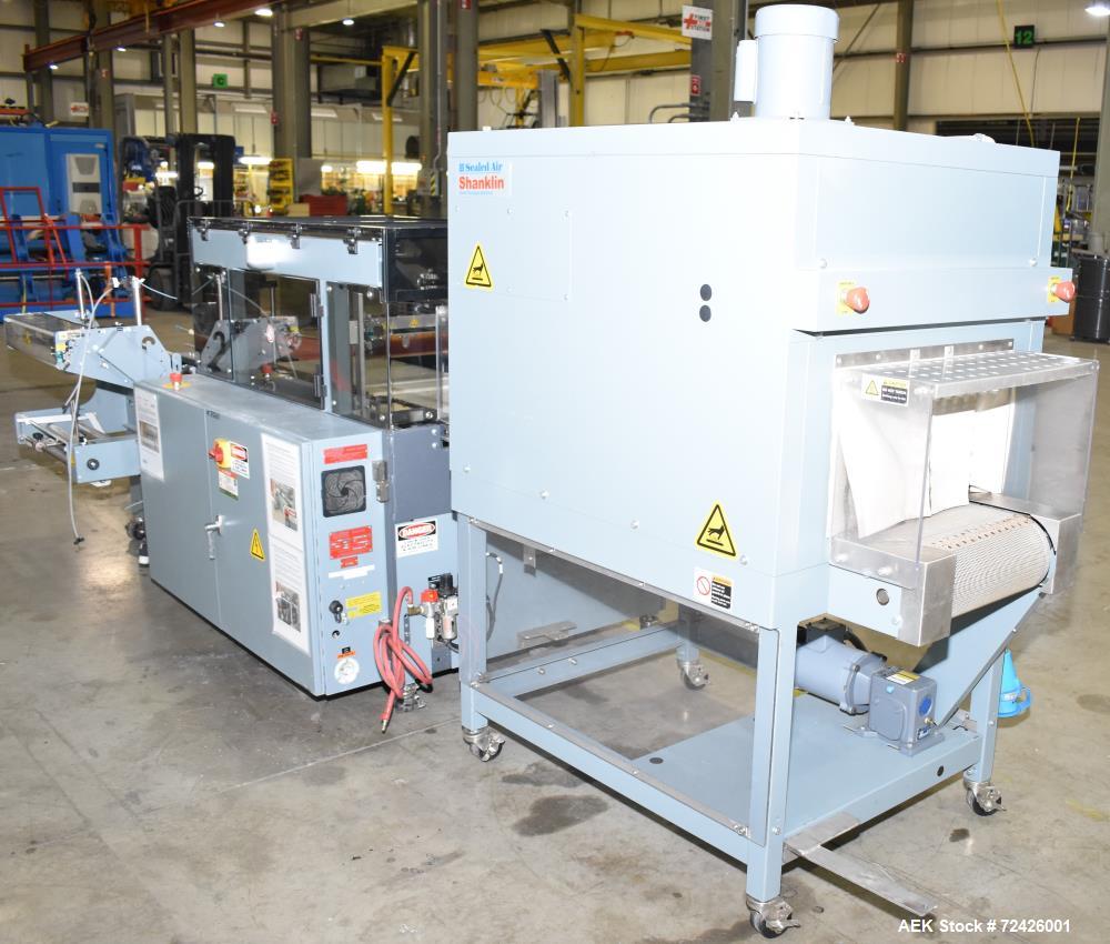 Used Shanklin Trimph TR-2 Horizontal Side Seal Shrink Wrapper with Sh