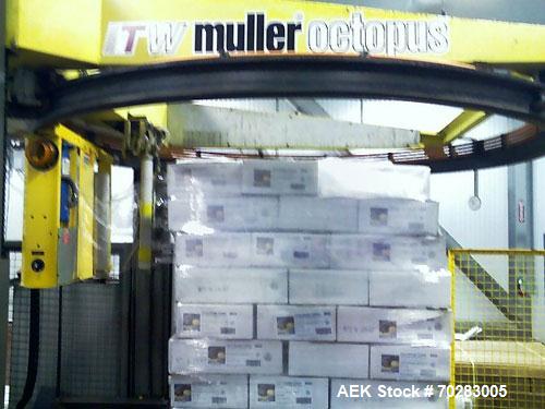 Used Muller 202 Octopus Automatic Stretch Wrapper. 480 V, 20 Amp, PSI