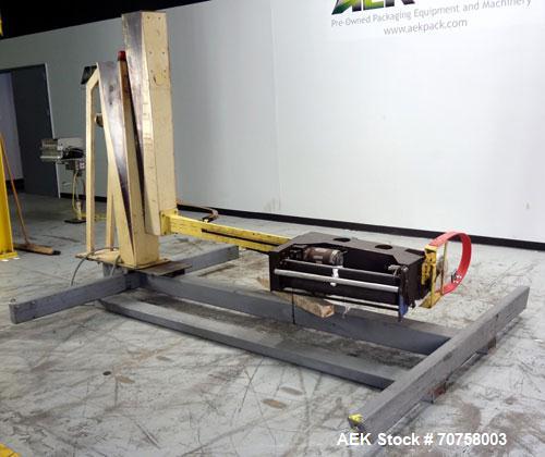 Used ITW Muller Cobra IV Semi-Automatic Rotary Arm Stretch Wrapper. C