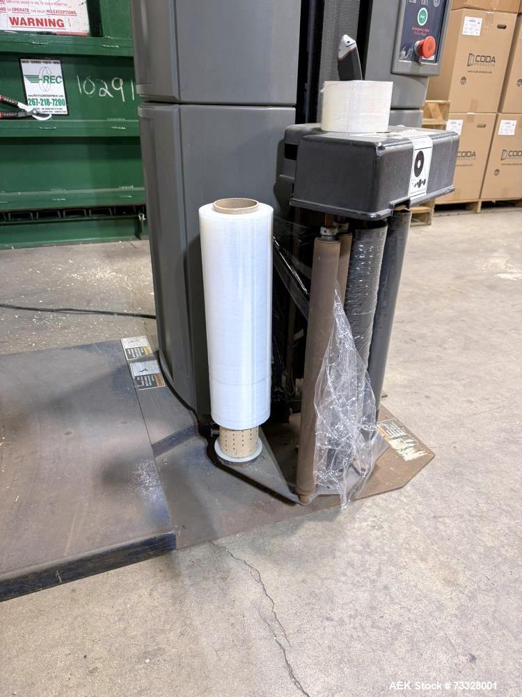 Used Lantech Q300 semi automatic stretch wrapper. Low Profile unit ca
