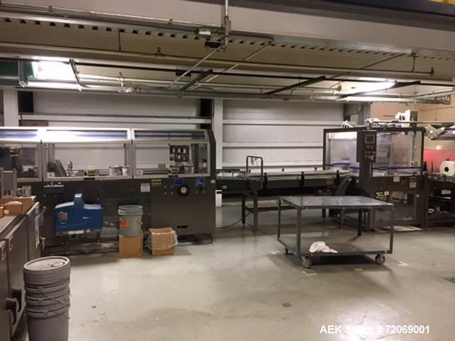 Used Arpac Traystar Inline, Continuous Motion Gallon Can Tray Packer.