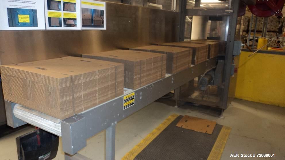 Used Arpac Traystar Inline, Continuous Motion Gallon Can Tray Packer.