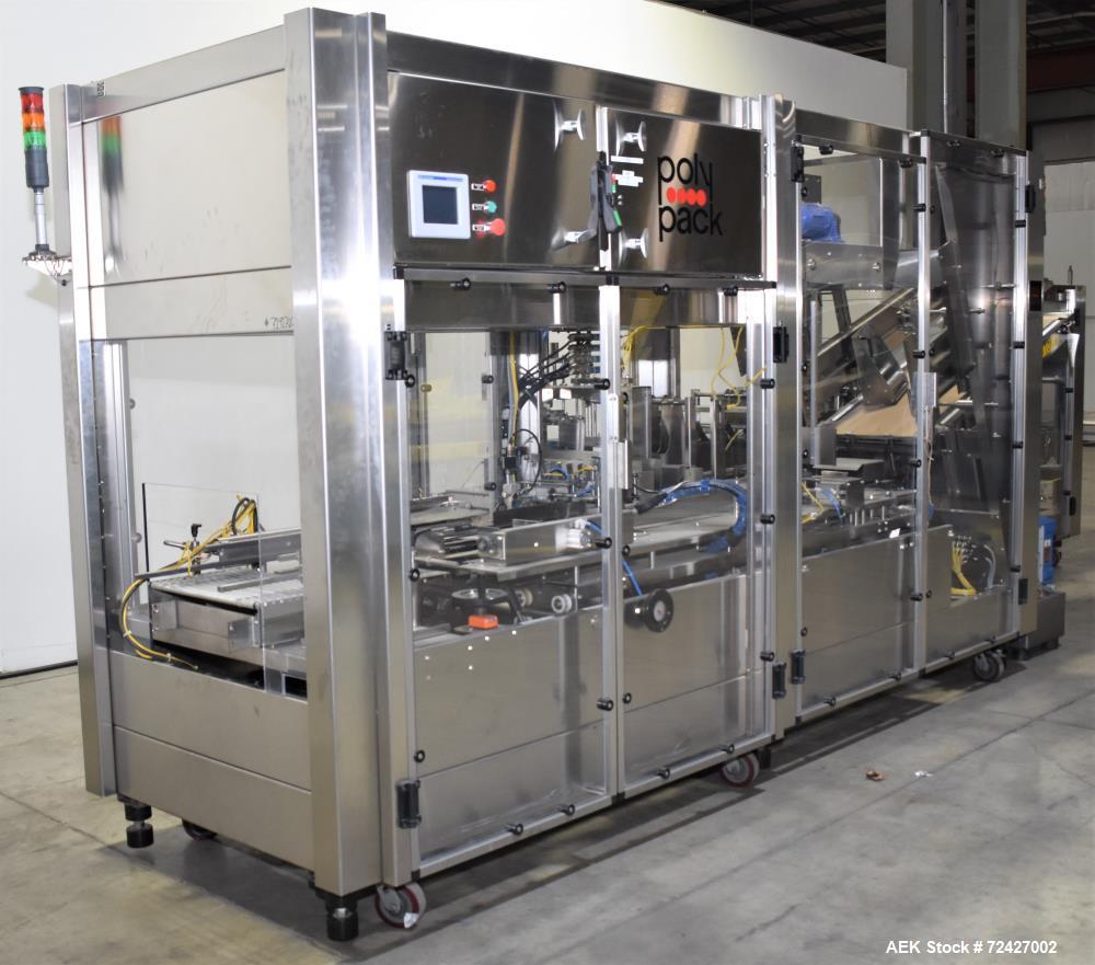 Used PolyPack Model TR-20 Automatic Tray Former and Packer. Capable o