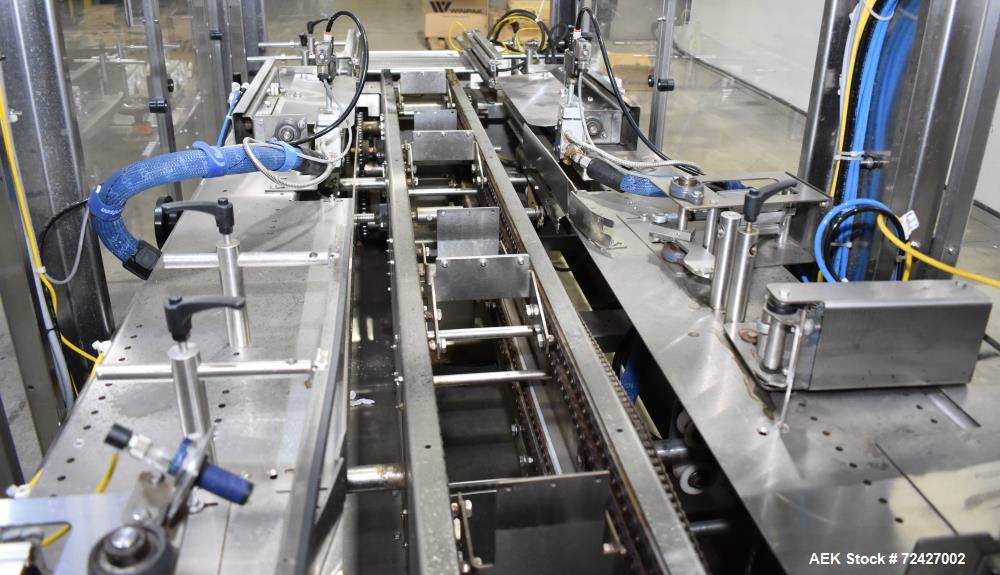 Used PolyPack Model TR-20 Automatic Tray Former and Packer. Capable o