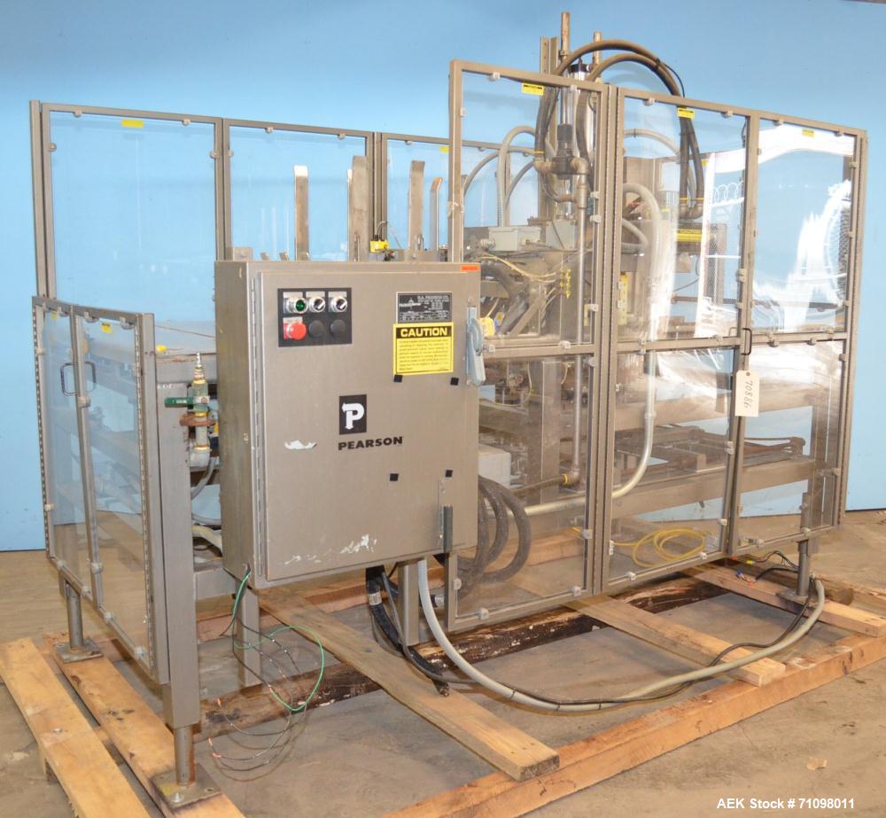 Used Pearson Model H101 Tray Former. Maximum speed of 40 trays per mi