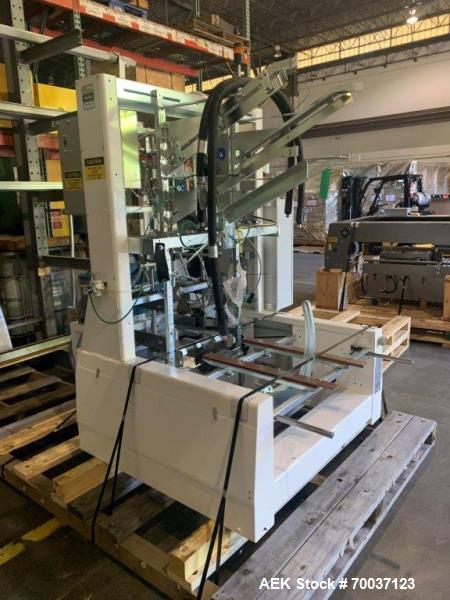 Used SWF Tray Former with Nordson Hot Melt Glue Unit, Model 1T4. Tray