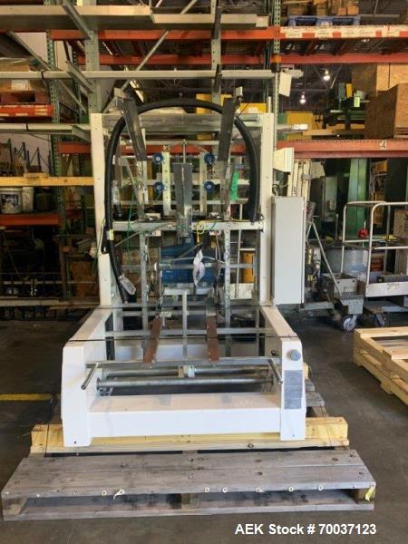 Used SWF Tray Former with Nordson Hot Melt Glue Unit, Model 1T4. Tray