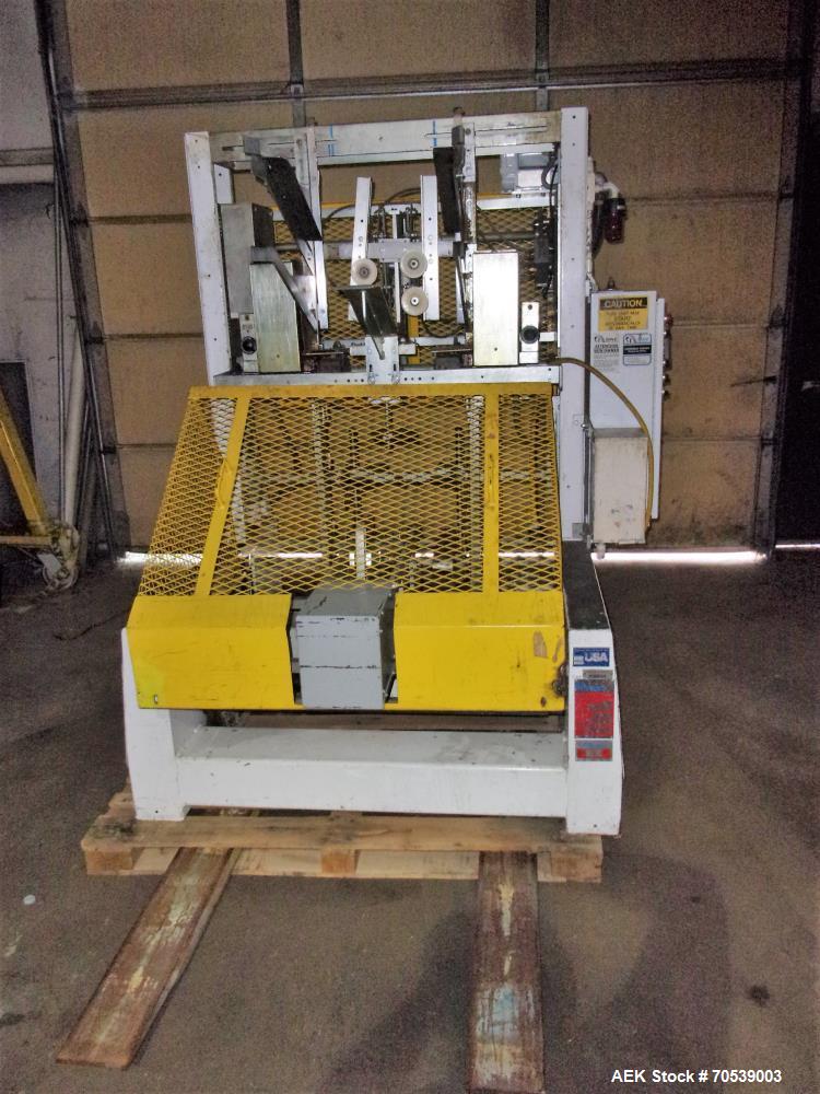 Used SWF Automatic Tray Former, Model 1T4. 4 cup vacuum blank feed sy