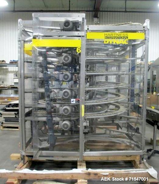 Used Hartness Model Dynac 6400Q Spiral First-In First-Out (FIFO) Accu