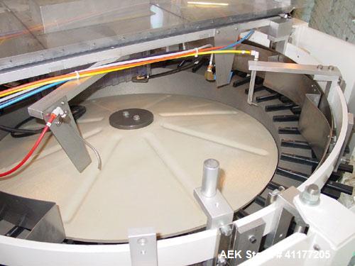 Used Hoppmann Bottle Unscrambler, Model FT40-ILCRS. 36" sorting disk,