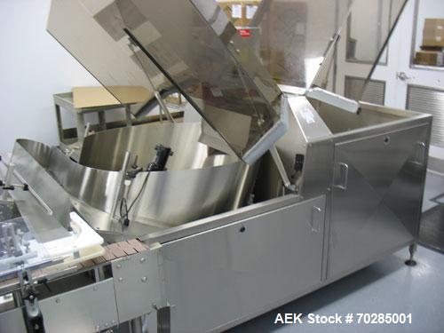 Used Kalish 7400 bulk bottle unscrambler with ionized air cleaner