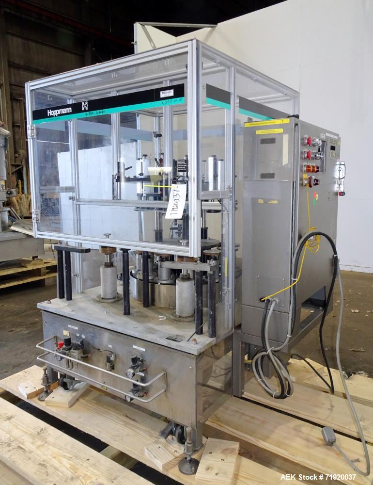 Used Hoppmann rotary radial container orienter, Model "Orienter". Ser