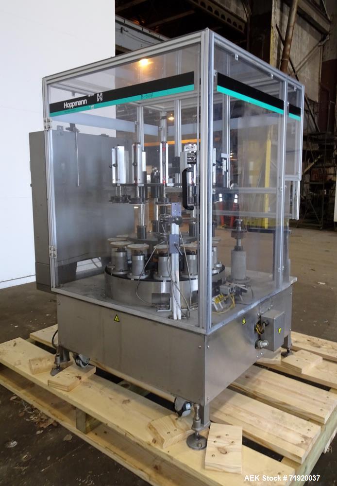 Used Hoppmann rotary radial container orienter, Model "Orienter". Ser
