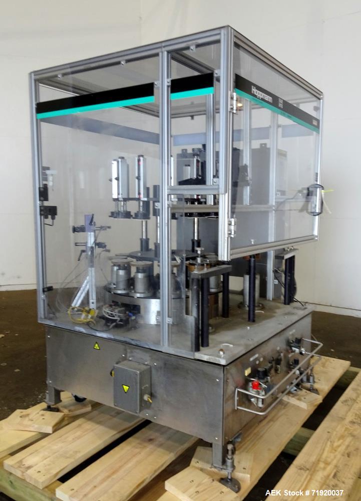 Used Hoppmann rotary radial container orienter, Model "Orienter". Ser