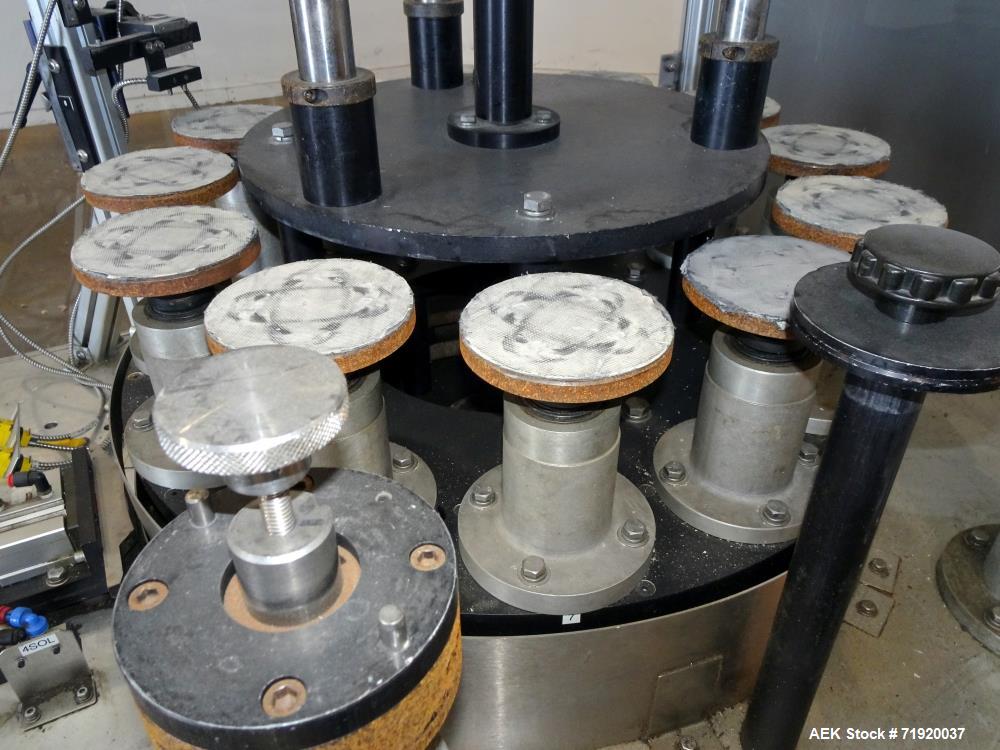 Used Hoppmann rotary radial container orienter, Model "Orienter". Ser