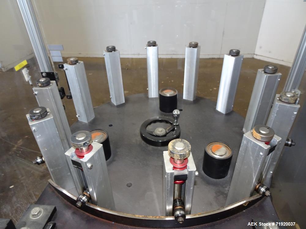 Used Hoppmann rotary radial container orienter, Model "Orienter". Ser