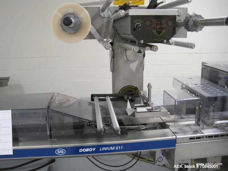 UsedDoboy (Bosch) Linium 611 Horizontal Wrapper. 3 Up machine capable