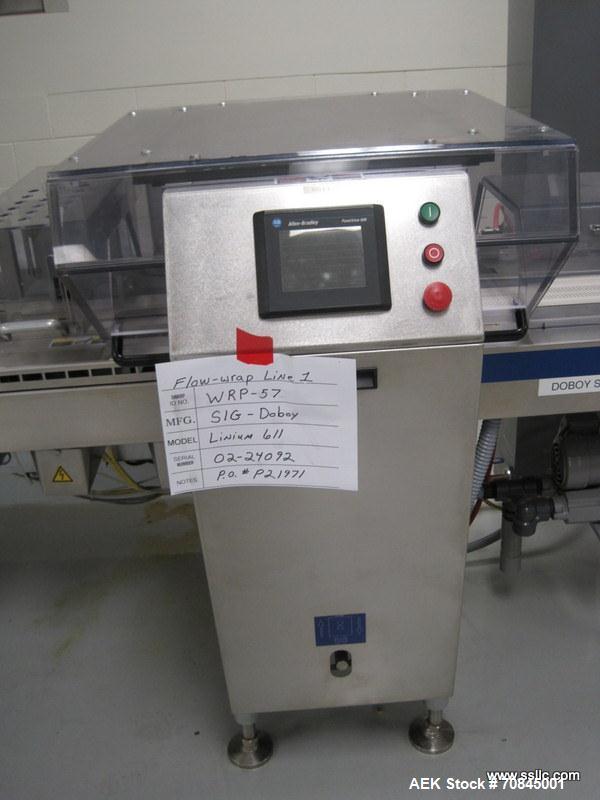 UsedDoboy (Bosch) Linium 611 Horizontal Wrapper. 3 Up machine capable