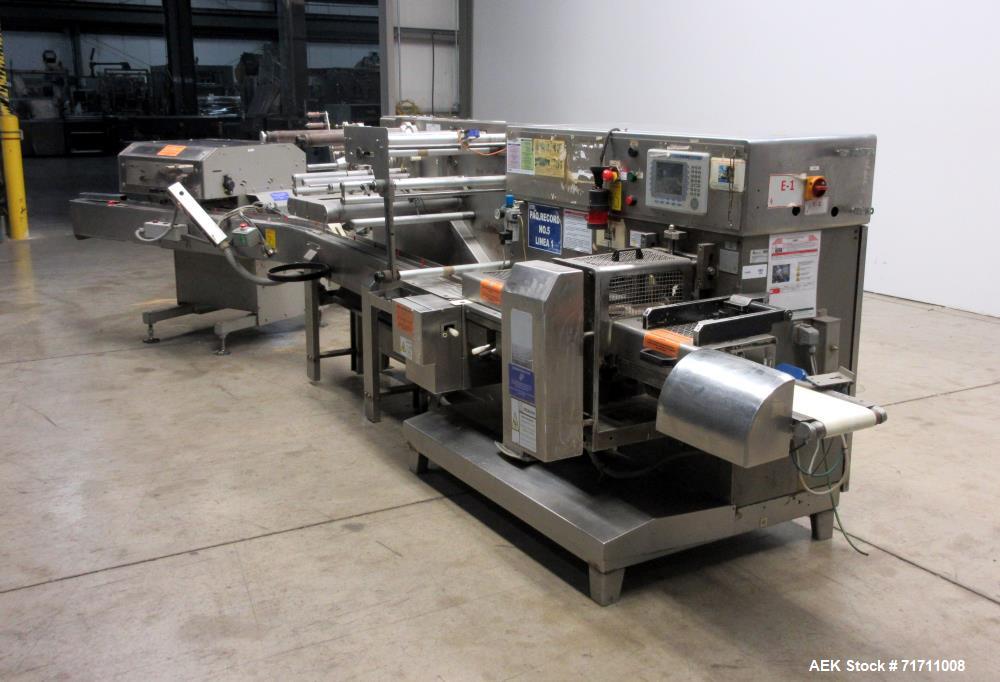 Used Record Model Jaguar Horizontal Cracker/Cookie Flow Wrapper. Cap