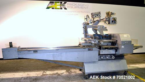 Used PFM Model 2500 Horizontal Flow Wrapper. Machine can perform at u