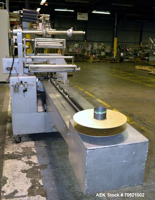 Used PFM Model 2500 Horizontal Flow Wrapper. Machine can perform at u
