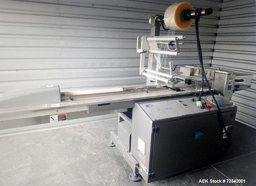 Used PFM Horizontal Flow Wrapper, Model Hawk. Rated up to 120 packs/m