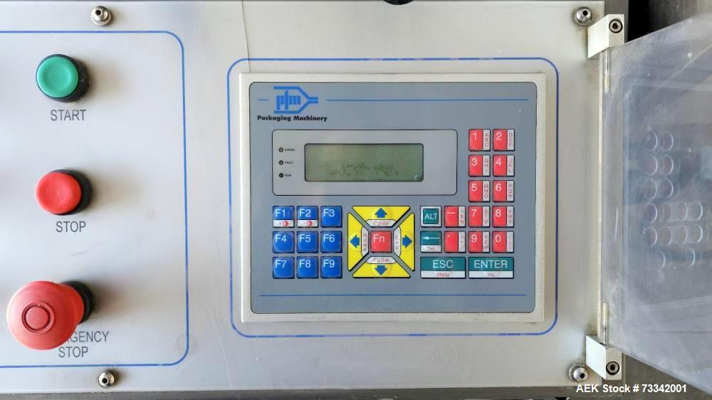 Used PFM Horizontal Flow Wrapper, Model Hawk. Rated up to 120 packs/m