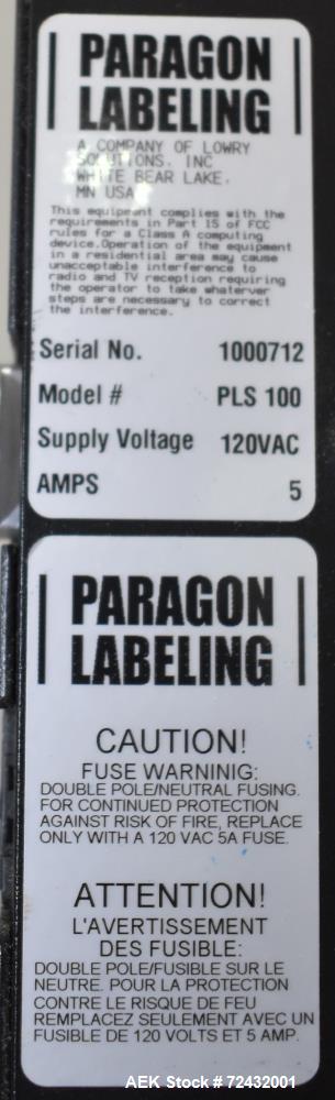 Used Rose Forgrove Model Merlin Blu Horizontal Hygenic Wrapper. Capab