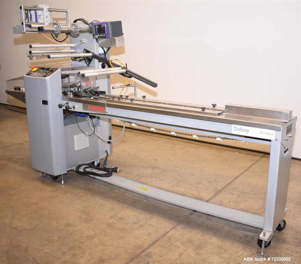 Used Doboy (Bosch) Stratus Horizontal Flow Wrapper. Machine is capabl