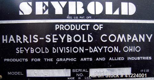 Used Harris Seybold Shear/Cutter, Model CFD-P.51'' wide blade with an