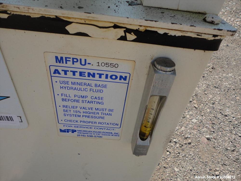Used Michigan Fluid Power hydraulic unit, 3 hp, 230/460 volt, xp moto