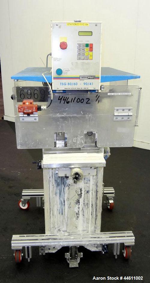 Used Tampo Print Pad Printer, Model TTG/TSG 80/60-90/41. Single cycle