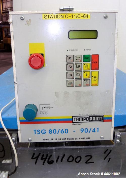 Used Tampo Print Pad Printer, Model TTG/TSG 80/60-90/41. Single cycle