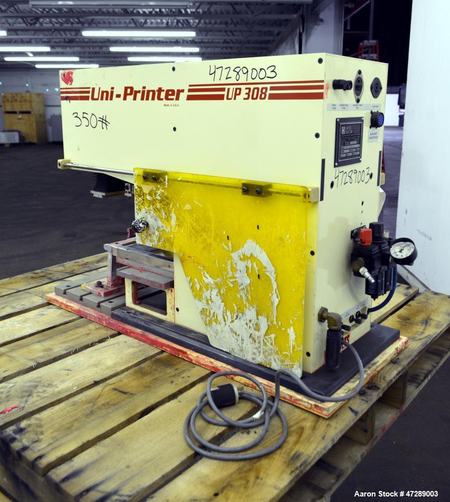 Used United Silicone Uni-Printer Pad Printer, Model UP308. Cycle capa