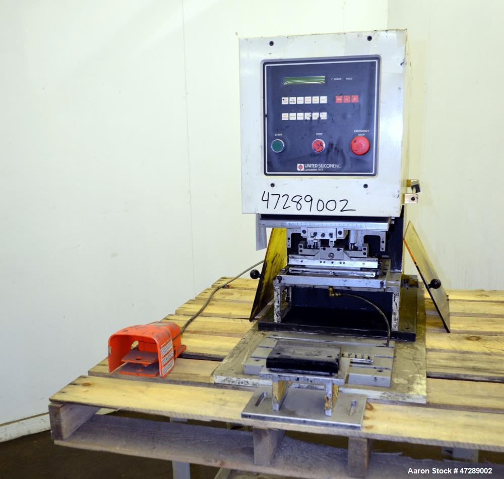 Used United Silicone Uni-Printer Pad Printer, Model UP450T. Cycle cap