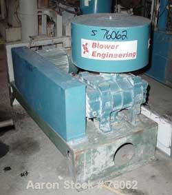 Used Blower Engineering Tri-Lobe Positive Displacement Blower, Model
