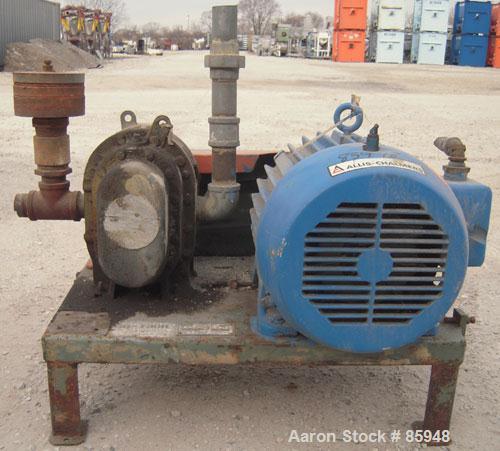 Used Fuller High Pressure Vertical Rotary Positive Displacement Blowe