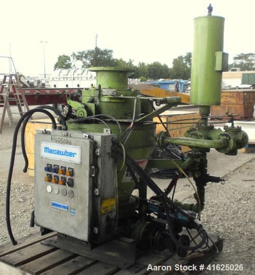 Used Macawber Denseveyor, Model 3/8, carbon steel. 6" straight side x