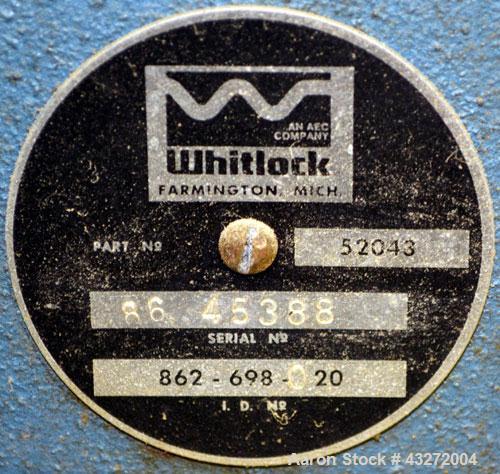 Used- Whitlock Vacuum Loading System Consisting O