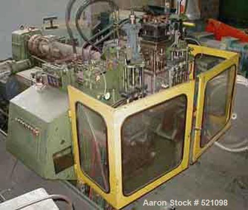 USED: Fischer model FHB-054-1 blow molder, 3X85MM, PE, Maco VI contro
