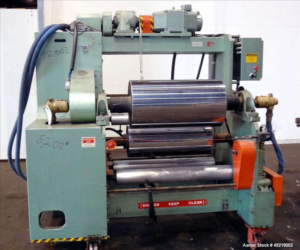 Used Davis Standard (2) Roll Casting Stand. (2) Approximate 18" Diame