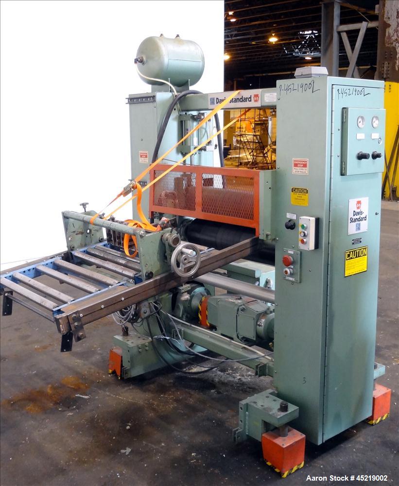 Used Davis Standard (2) Roll Casting Stand. (2) Approximate 18" Diame