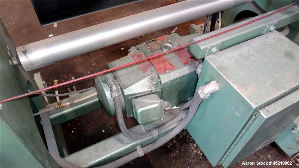 Used Davis Standard (2) Roll Casting Stand. (2) Approximate 18" Diame
