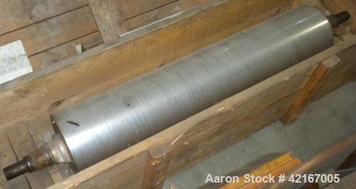Used Chrome Plated Cast Film Roll, 12" diameter x 54" wide.